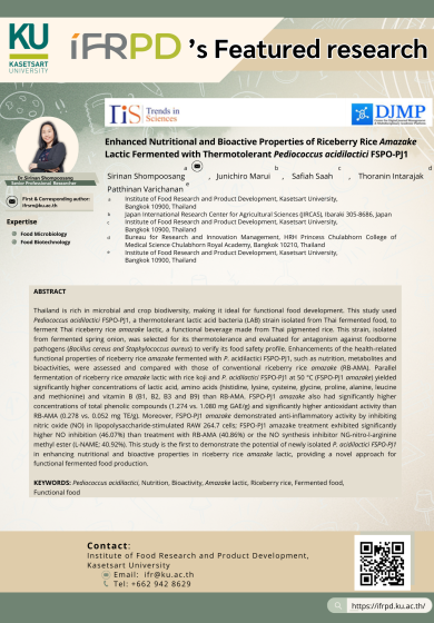 Enhanced Nutritional and Bioactive Properties of Riceberry Rice Amazake ...
